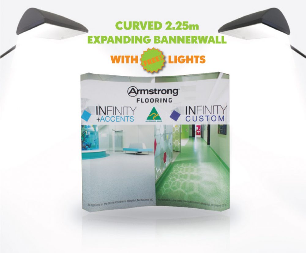 2 FREE Halogen Lights, with every 2.25m x 2.25m – CURVED Expanding ...